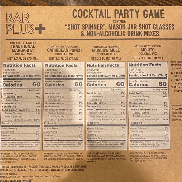 Bar plus | Dining | Nwt Bar Plus Cocktail Party Game | Poshmark
